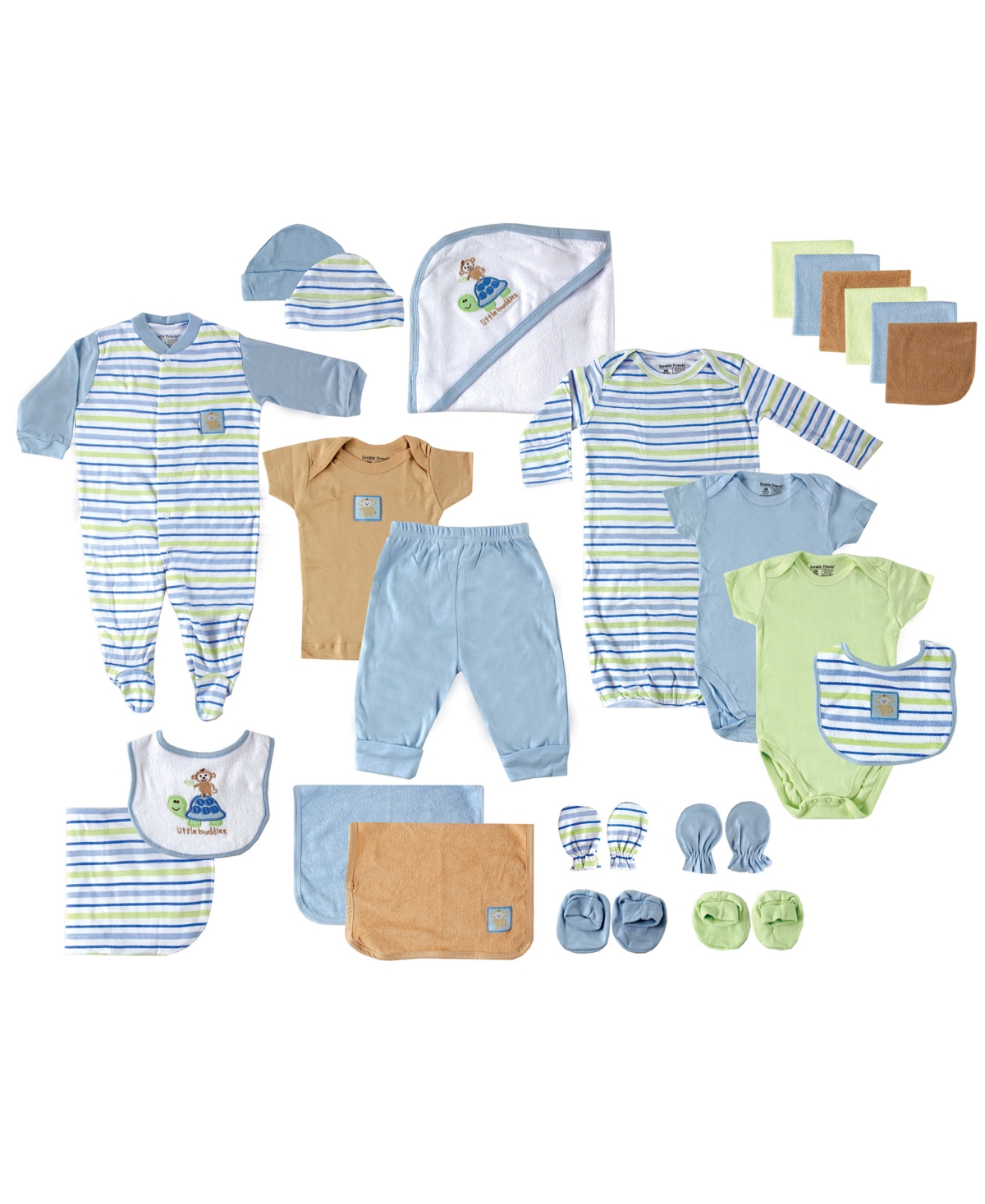 Click here for Luvable Friends Baby Boys Unisex Layette Gift Cube... prices