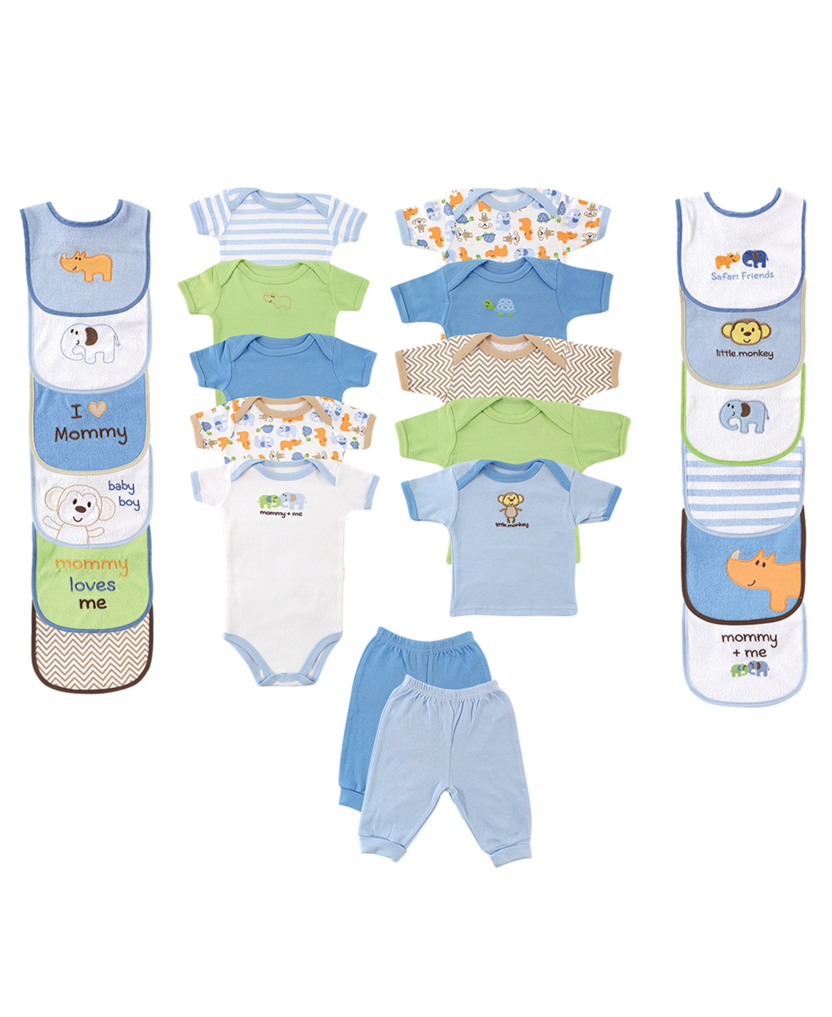 Click here for Luvable Friends Baby Boys Unisex Layette Gift Cube... prices
