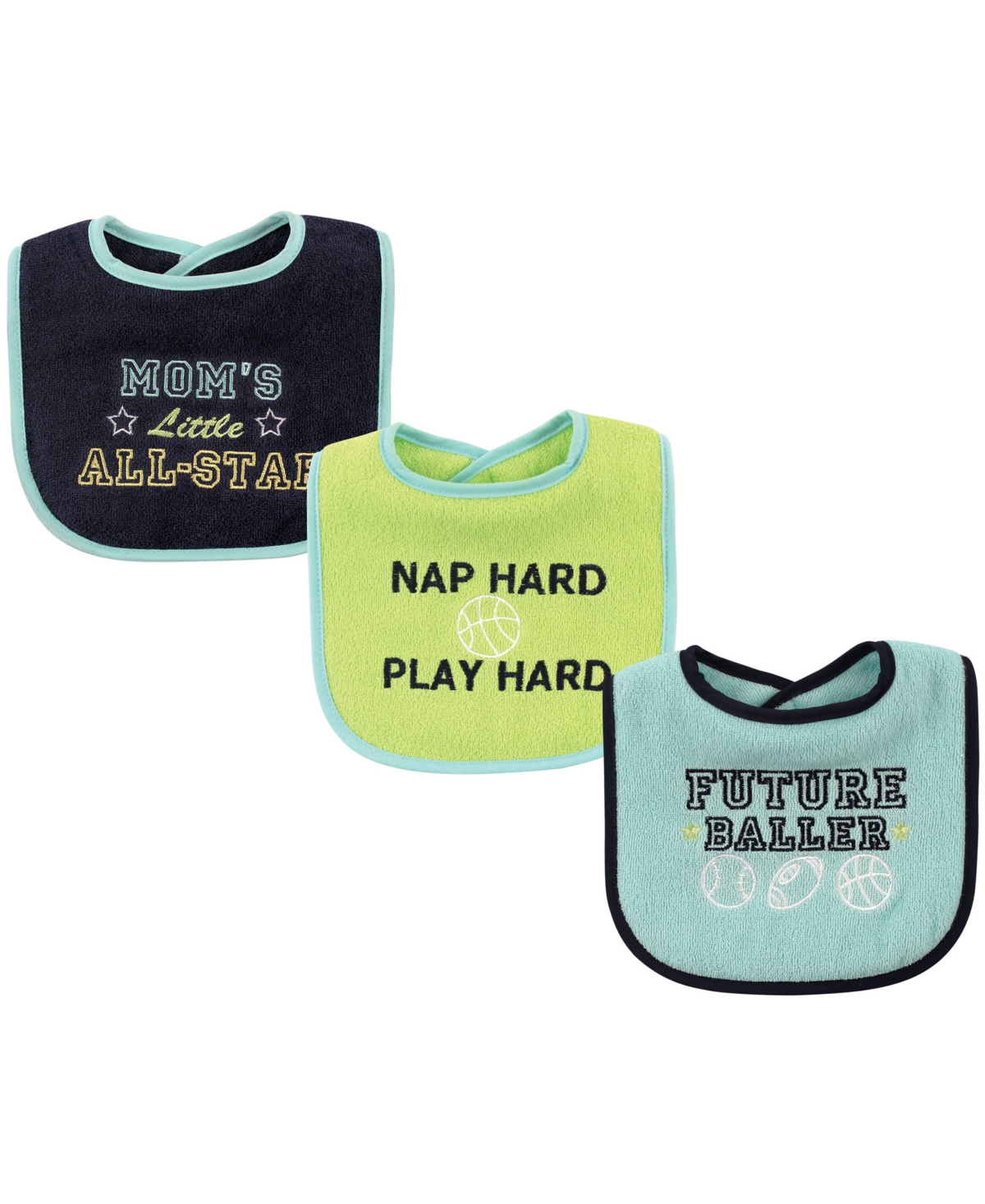 Click here for Luvable Friends Boys Cotton Drooler Bibs with Fibe... prices