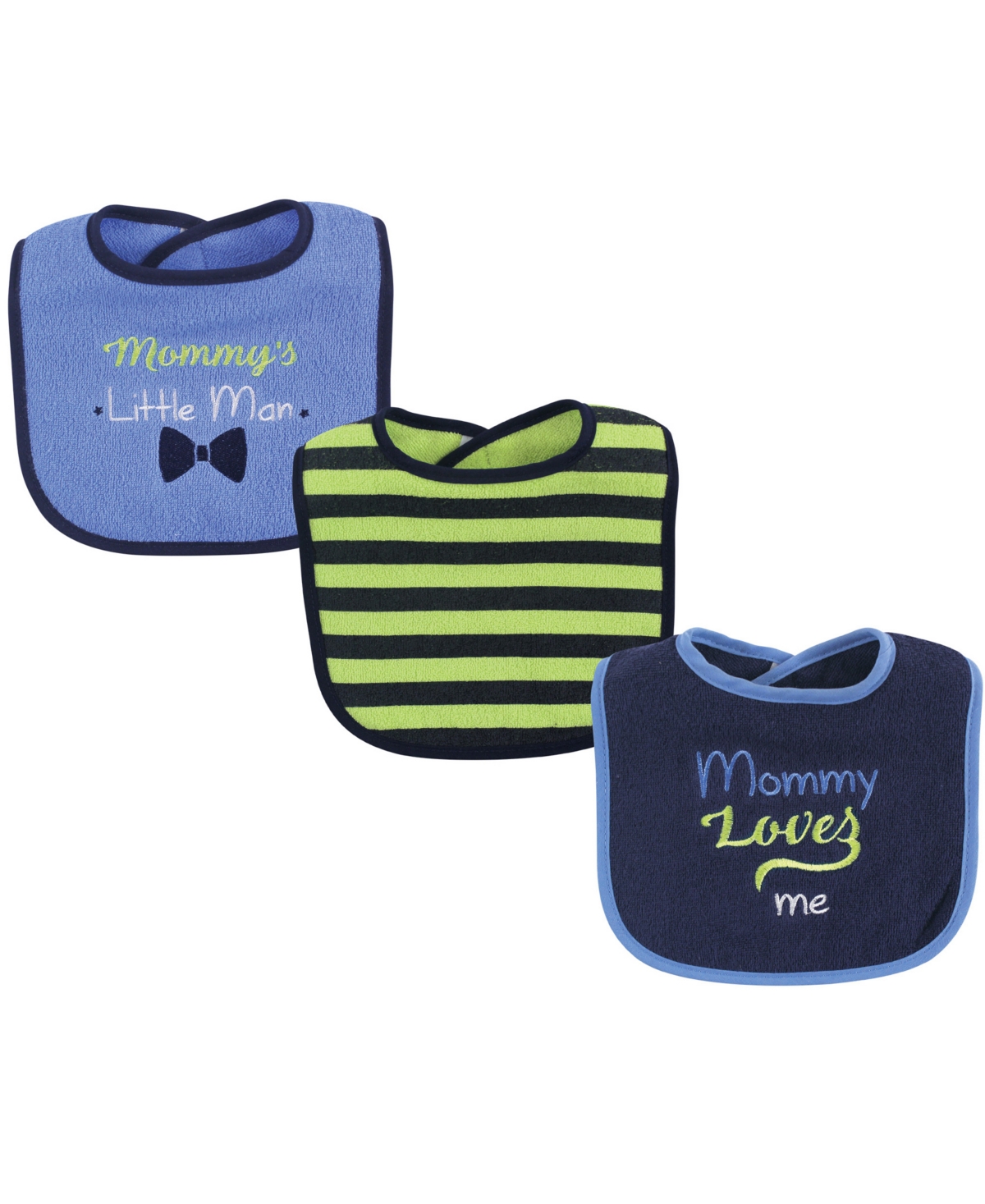 Click here for Luvable Friends Boys Cotton Drooler Bibs with Fibe... prices