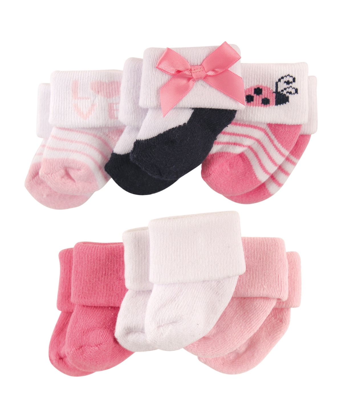 Click here for Luvable Friends Baby Girls Newborn Sock Bundle - G... prices