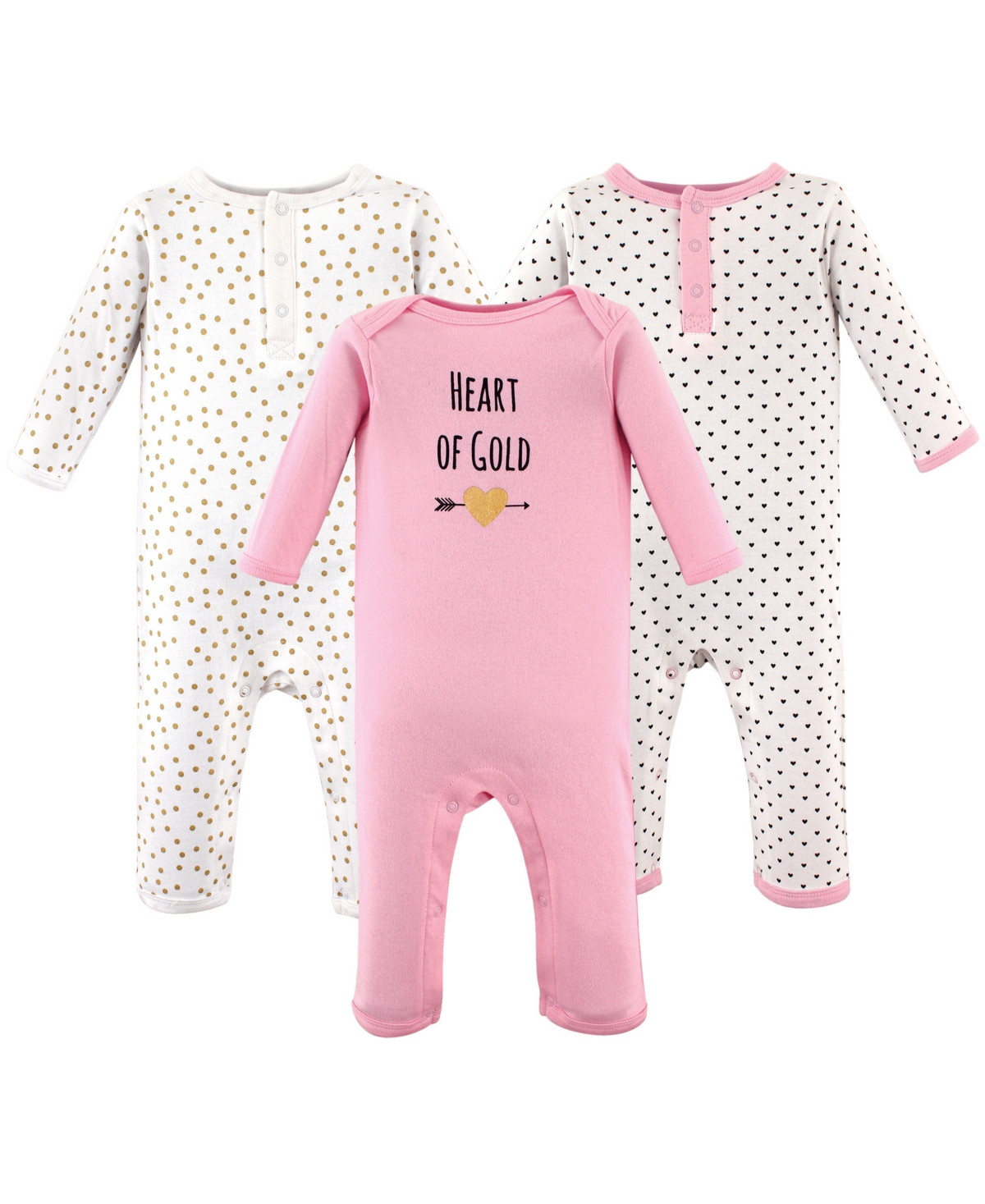 Hudson Baby Baby Girls Hudson Cotton One-Piece for Young Ladies - Heart