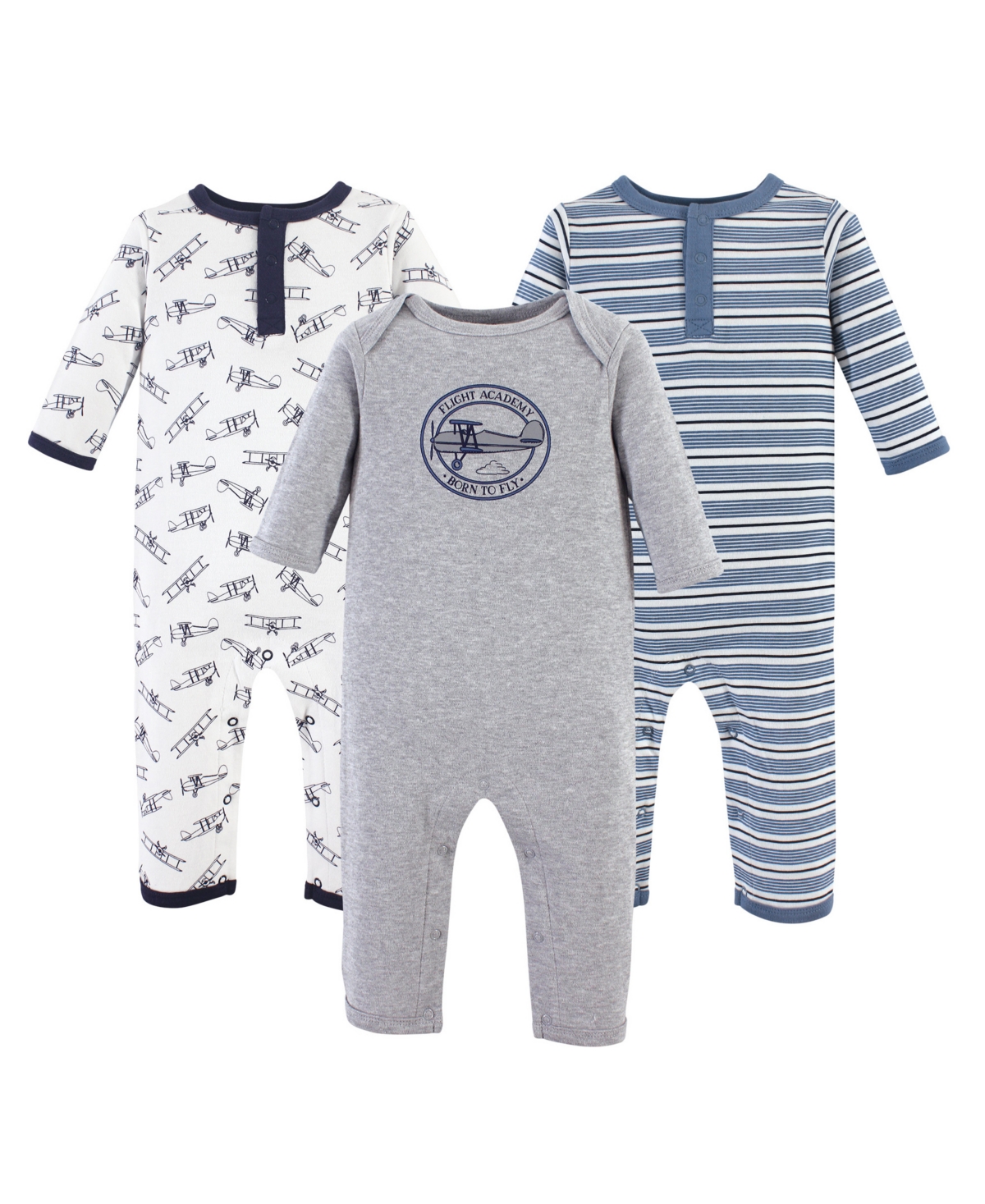 Click here for Hudson Baby Baby Boys Hudson 3Pk Coverall - Aviati... prices
