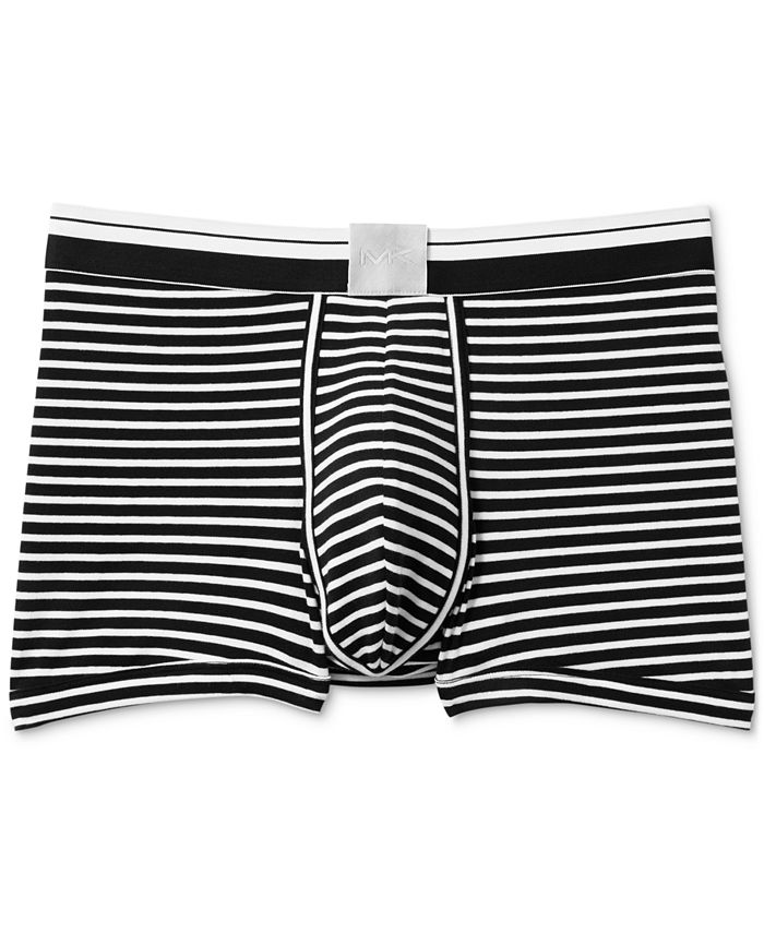 Michael Kors Men's Greenwich Striped Low-Rise Trunks - Macy's