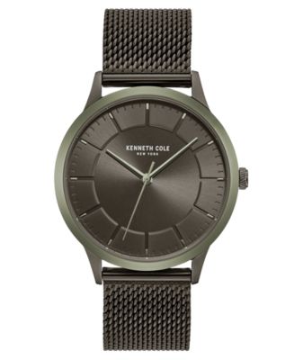 Kenneth Cole New York Men's Gunmetal Stainless Steel Mesh Bracelet ...