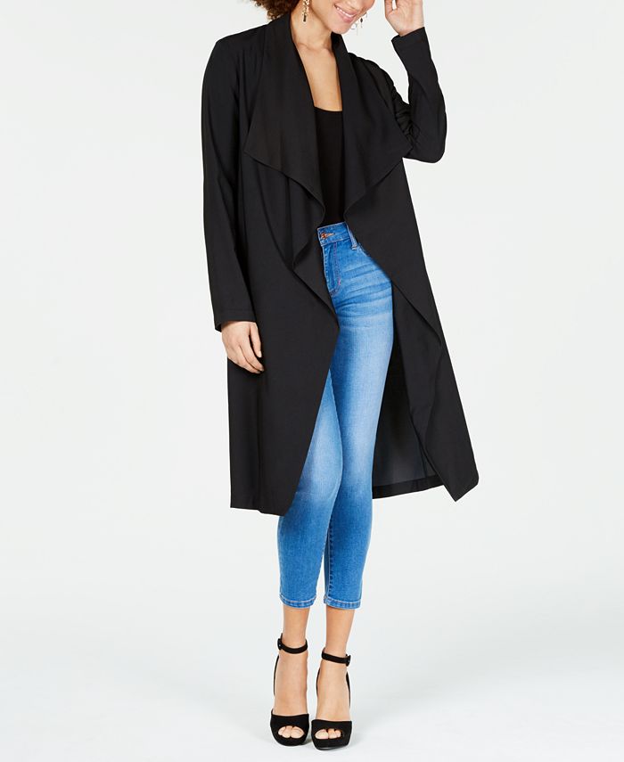 XOXO Waterfall-Front Duster Jacket - Macy's