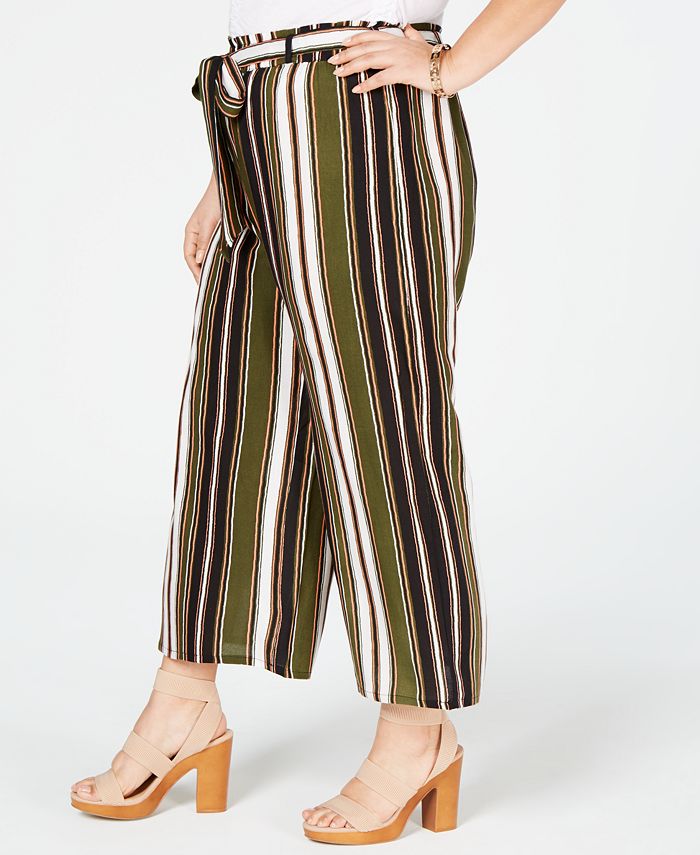 Planet Gold Trendy Plus Size Cropped Wide-Leg Soft Pants - Macy's