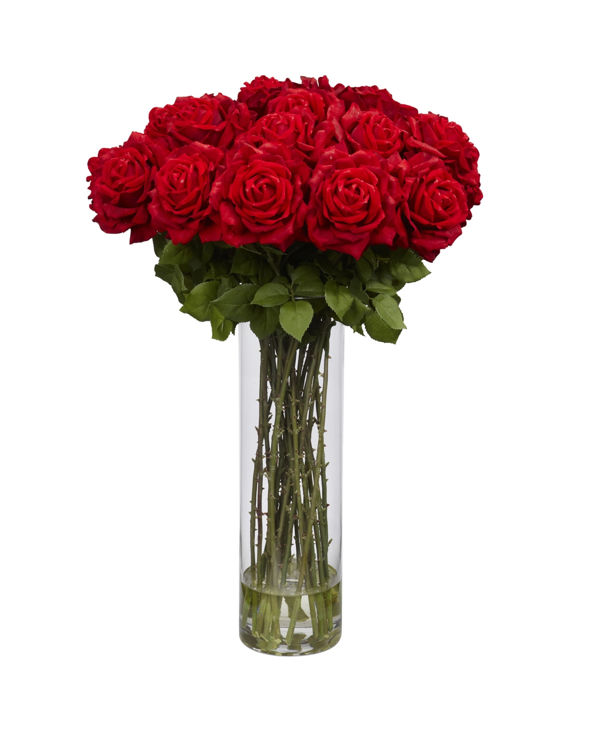 Click here for Nearly Natural Giant Rose Silk Flower Arrangement... prices