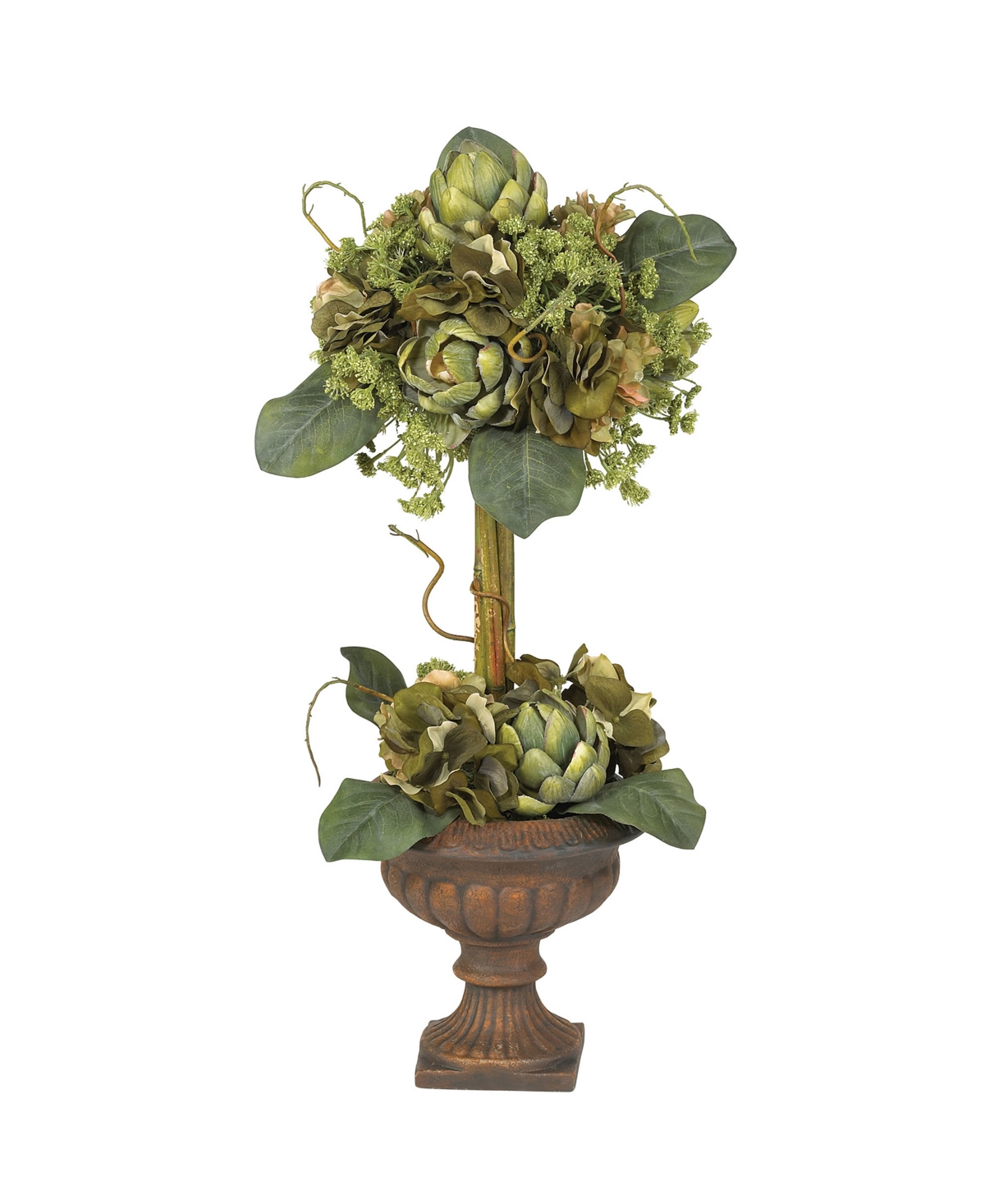 Click here for Nearly Natural Artichoke Topiary Silk Flower Arran... prices