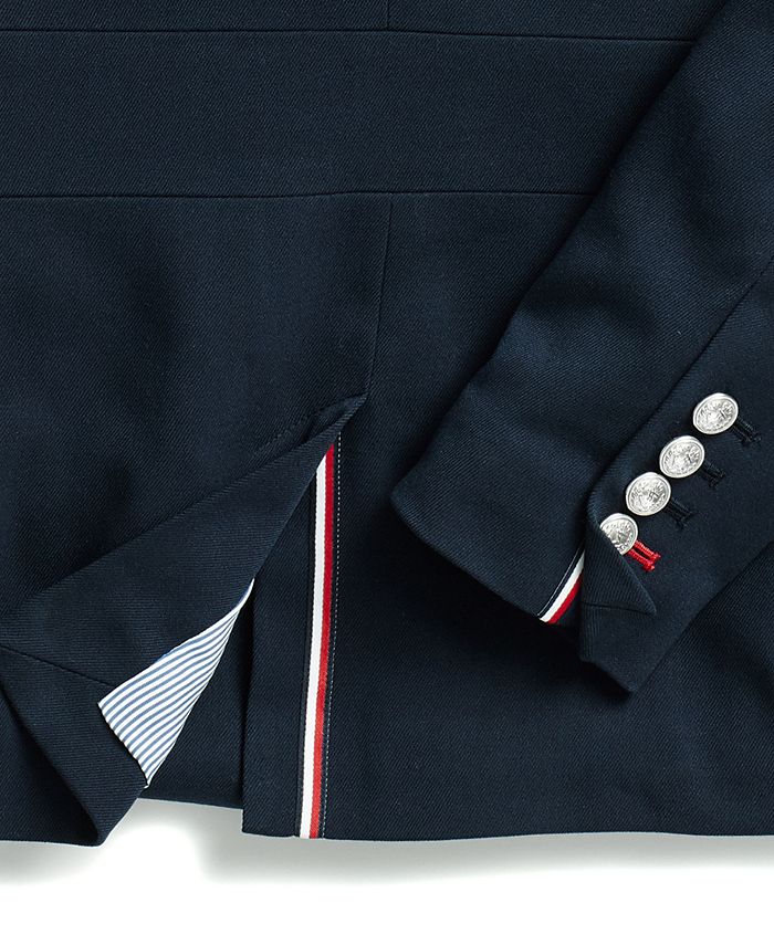 Tommy Hilfiger Women's Georgi Nautical Blazer with Magnetic Closures ...