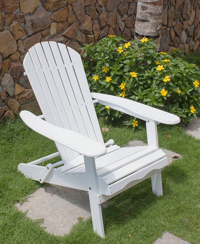 northbeam Simple Acacia Adirondack Chair - Macy's