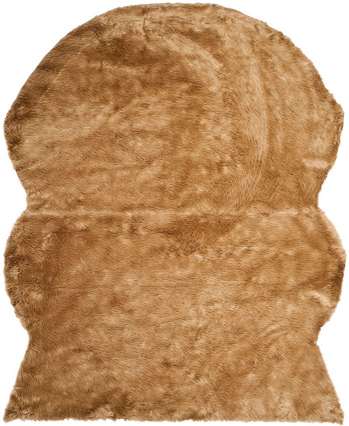 Safavieh Faux Sheep Skin Camel 8' X 10' Area Rug - Macy's
