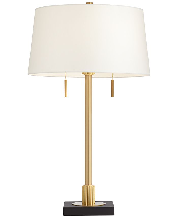 Pacific Coast Column Table Lamp with Gear Accent - Macy's