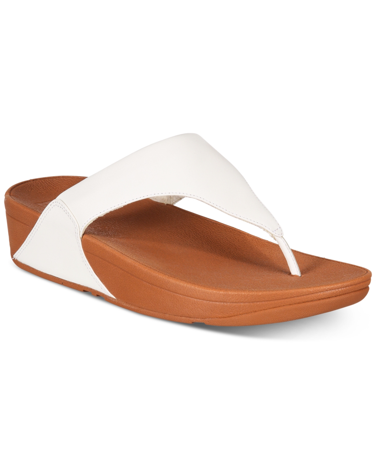 Click here for FitFlop Womens Lulu Leather Toe-Thongs Sandals - U... prices