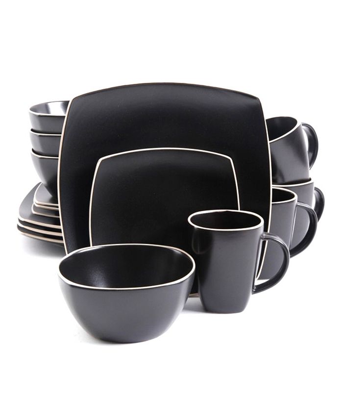 Soho Lounge Matte 16 Piece Dinnerware Set - Macy's