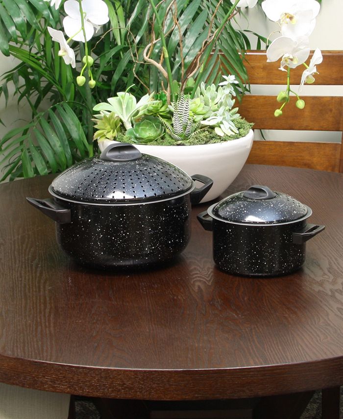 Gibson Casselman 4 Piece Nonstick Pasta Pot Set in Red with Bakelite ...