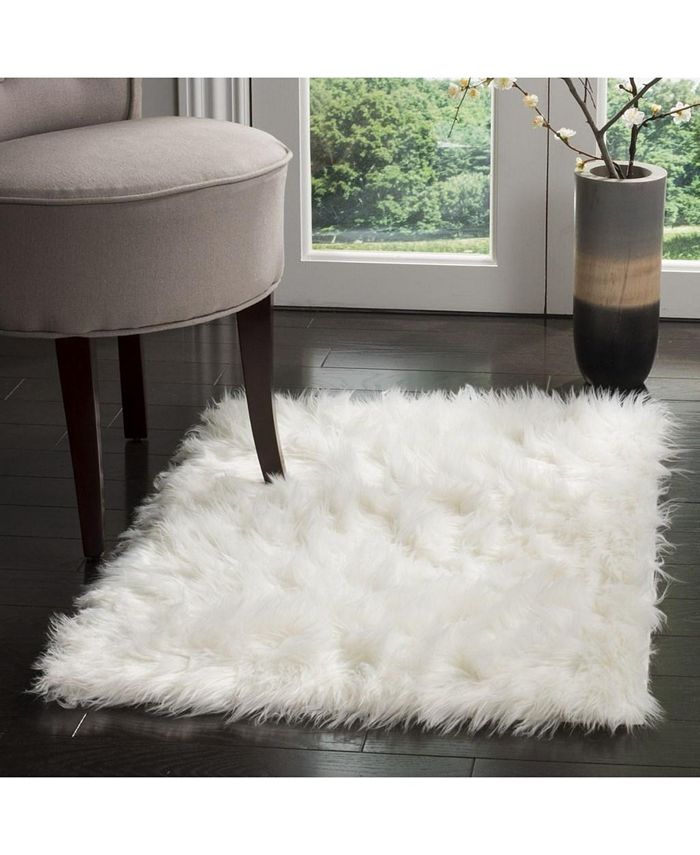 Safavieh Faux Sheep Skin Ivory 2' X 3' Area Rug - Macy's