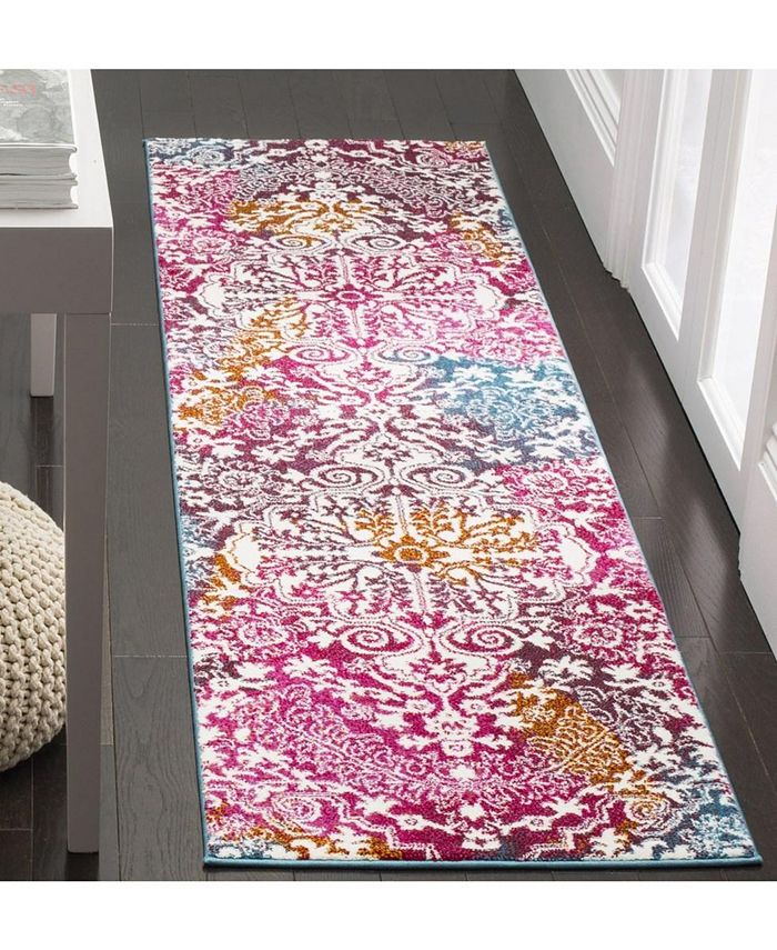 Safavieh Watercolor WTC669 2'2" x 8' Runner Area Rug - Macy's