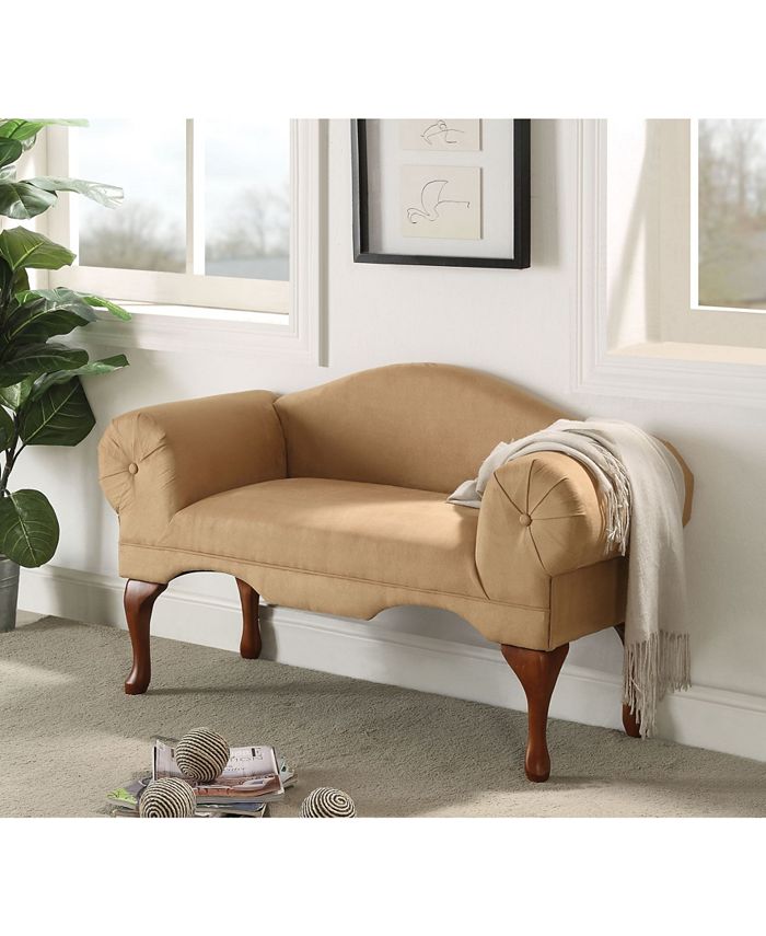 Furniture Aston Bench with Rolled Arm - Macy's