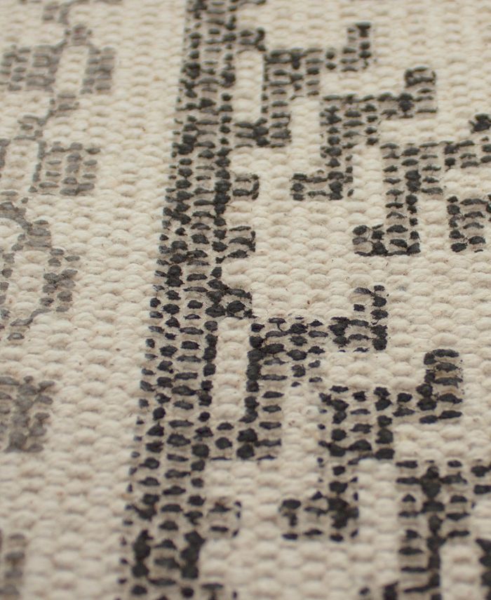 French Connection Gabi Stonewash Printed Cotton 27" x 45" Accent Rug ...