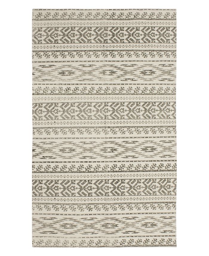 French Connection Gabi Stonewash Printed Cotton 30" x 50" Accent Rug ...