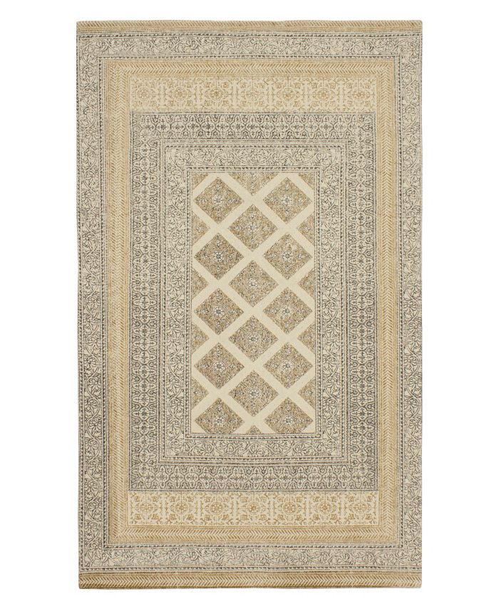 French Connection Bryn Stonewash Printed Cotton 30" x 50" Accent Rug ...