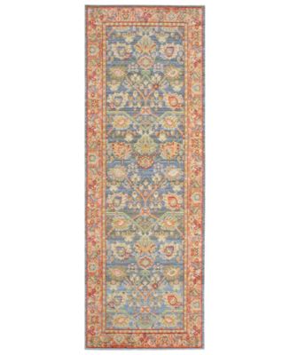 French Connection Fraser Colorwashed Kilim 22" x 61" Accent Rug - Macy's