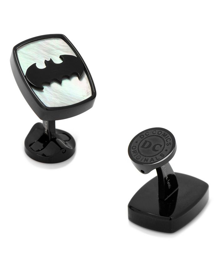 Cufflinks Inc. Stainless Steel Mother of Pearl Batman Cufflinks - Macy's