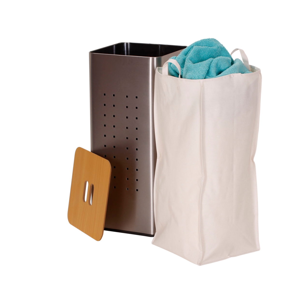 Click here for Household Essentials Square Metal Laundry Hamper w... prices