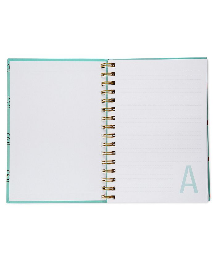 Tri-Coastal Design Monogram Spiral Notebook "A" - Macy's