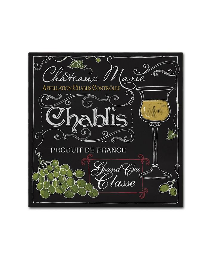 Trademark Global Fiona Stokes-Gilbert 'Wine Chalkboard III' Canvas Art ...