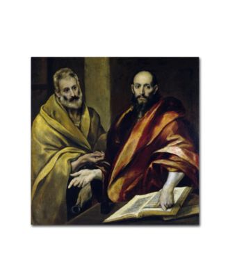 El Greco 'St Peter And Paul' Canvas Art - 35" x 35" x 2" - Macy's