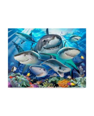 Howard Robinson 'Goofy Fish' Canvas Art - 19" x 14" x 2" - Macy's