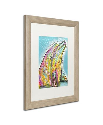 Trademark Global Dean Russo 'Dolphin' Matted Framed Art - 20" x 16" x 0 ...