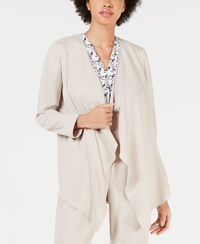 Bar III Open-Front Crepe Cardigan, Created for Macy's - Macy's