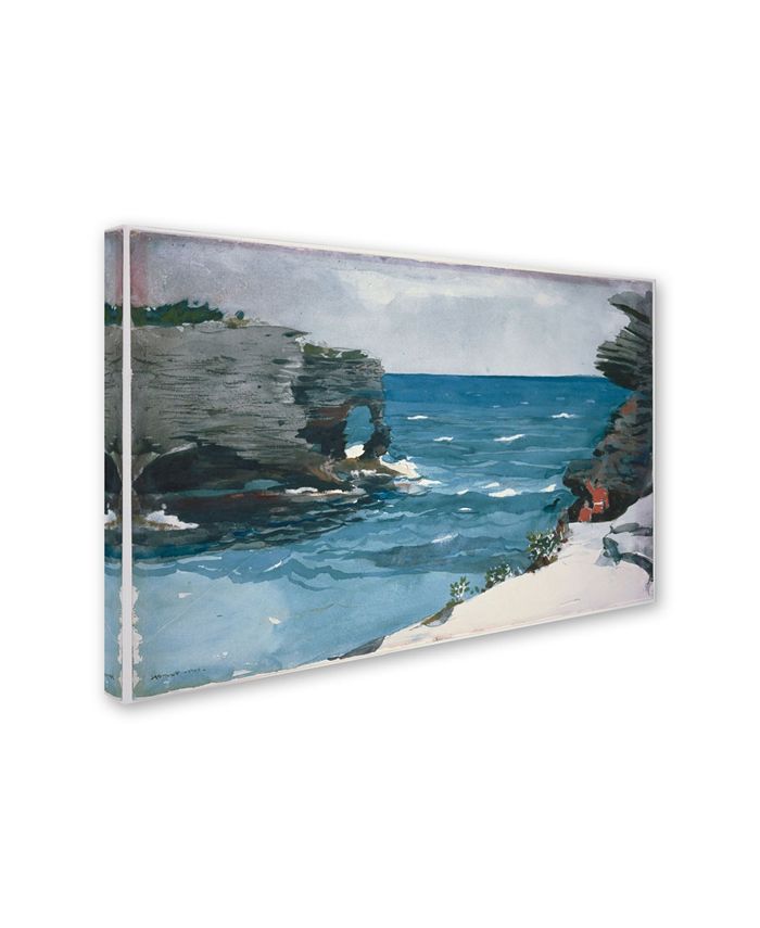 Trademark Global Homer 'Rocky Shore Bermuda' Canvas Art - 24" x 16" x 2 ...