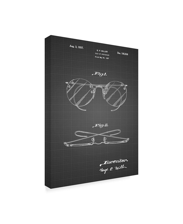 Trademark Innovations Cole Borders 'Eyeglasses Spectacles Patent Art ...