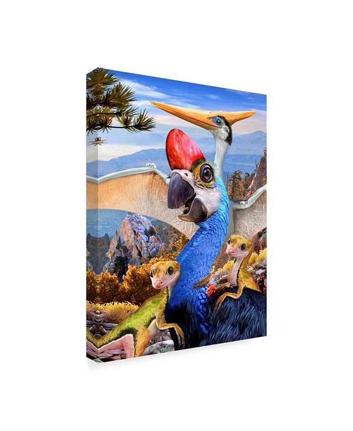 Trademark Global Howard Robinson 'Prehistoric Birds' Canvas Art - 24" x ...