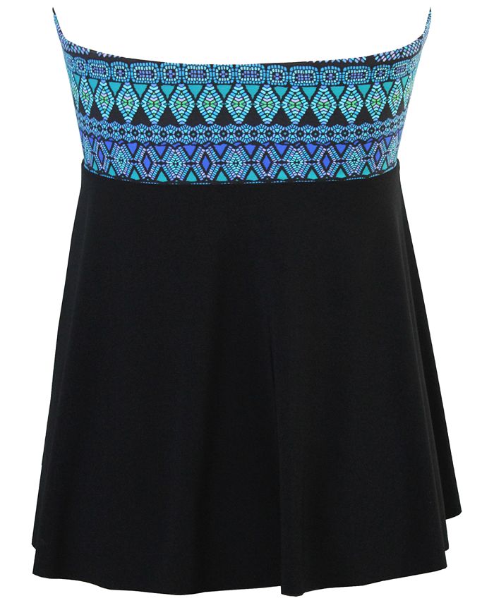 Miraclesuit Bandeau Strapless Tankini Top - Macy's