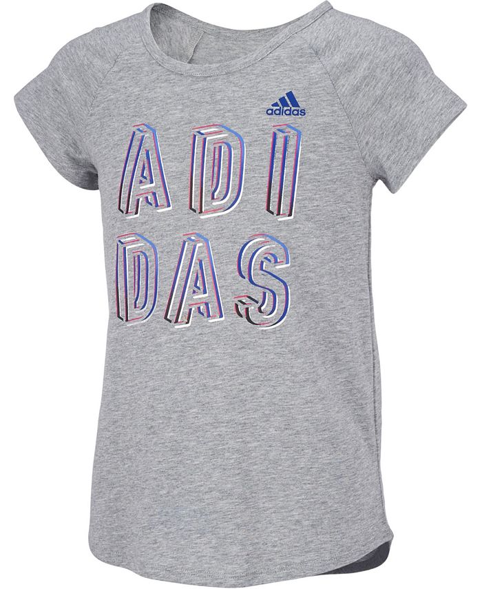 adidas Big Girls Logo-Print T-Shirt - Macy's