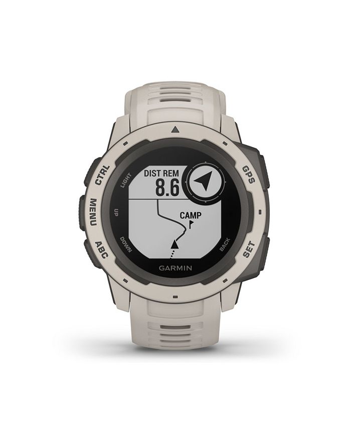 Garmin Unisex Instinct Tundra Silicone Strap Smart Watch 23mm - Macy's