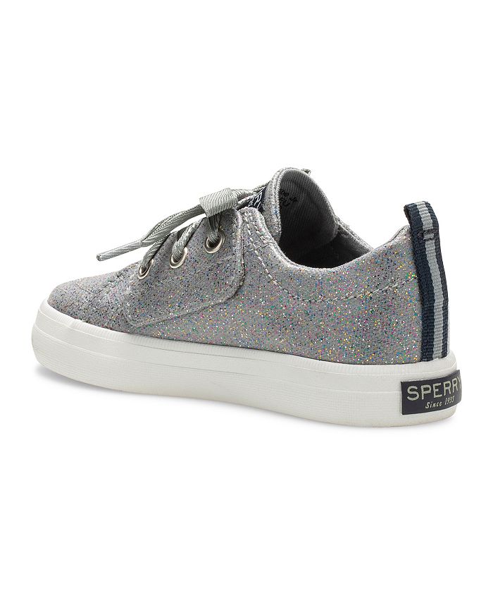 Sperry Toddler & Little Girls Crest Vibe Sparkle Junior Sneaker - Macy's