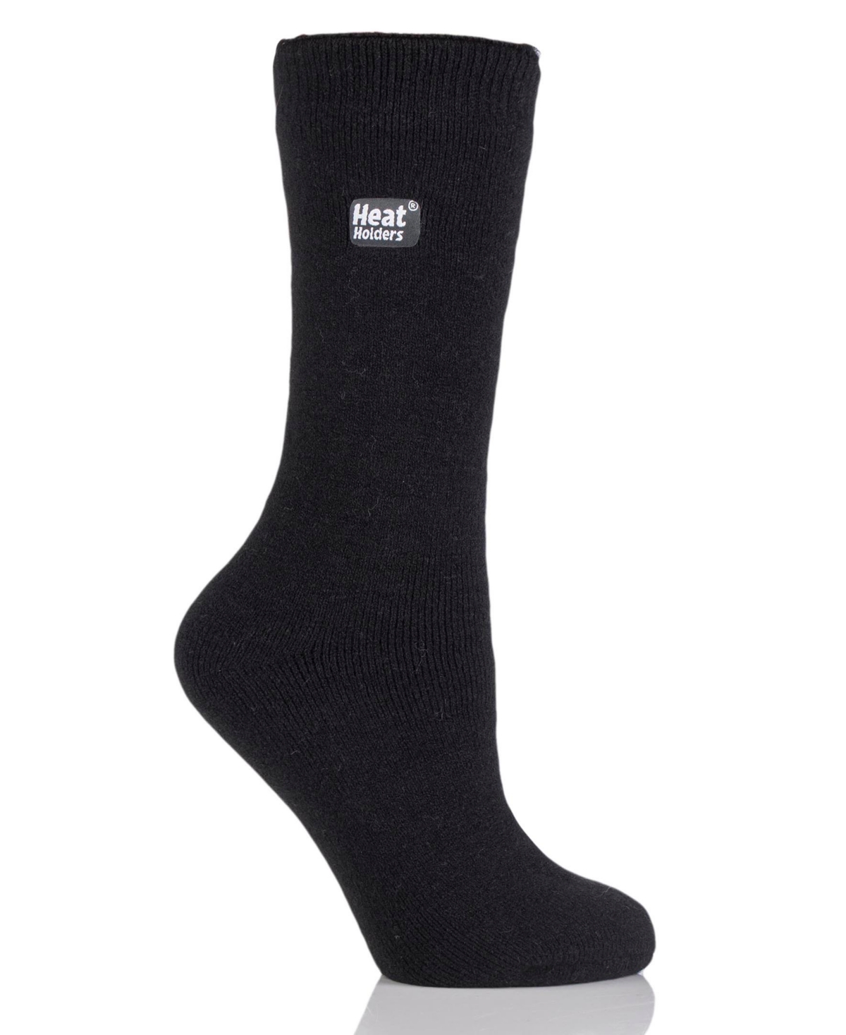 Click here for Heat Holders Womens Lite Solid Thermal Socks - Bla... prices