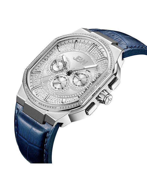 Jbw Men's Orion Diamond (1/8 ct.t.w.) Stainless Steel Watch & Reviews ...