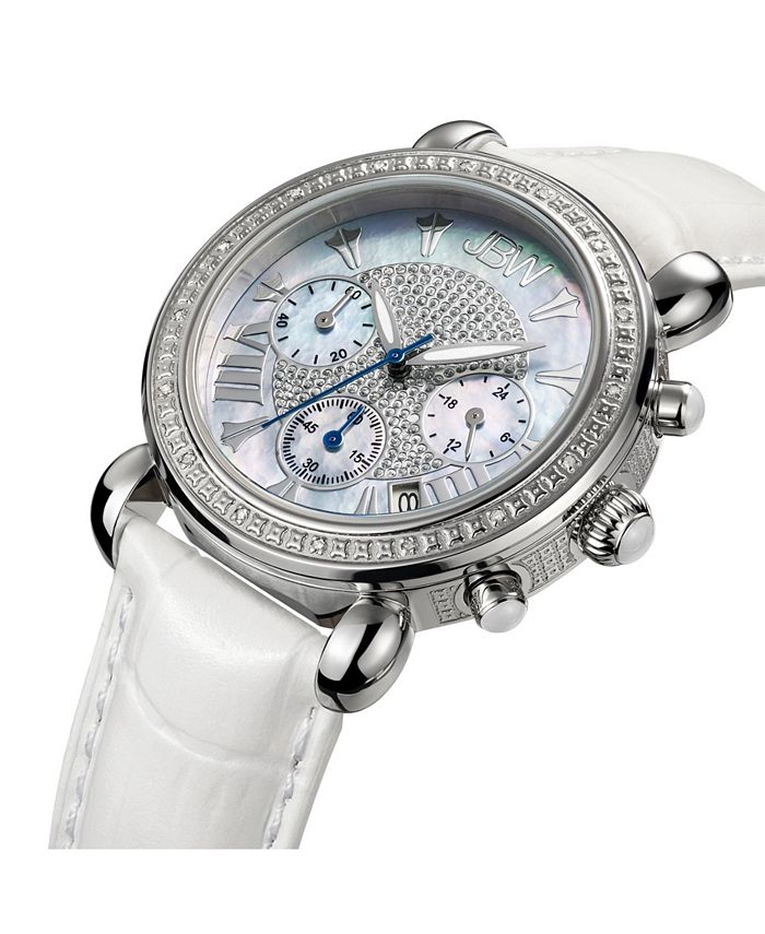 Jbw Women's Victory Diamond (1/6 ct.t.w.) Stainless Steel Watch - Macy's