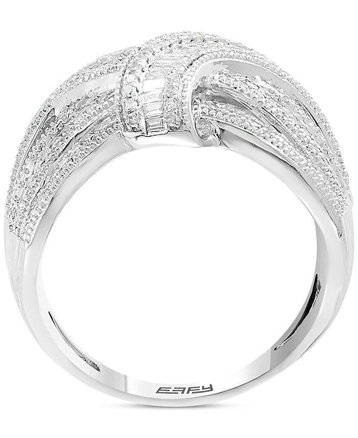 EFFY Collection EFFY® Diamond Weave Ring (7/8 ct. t.w.) in 14k White ...