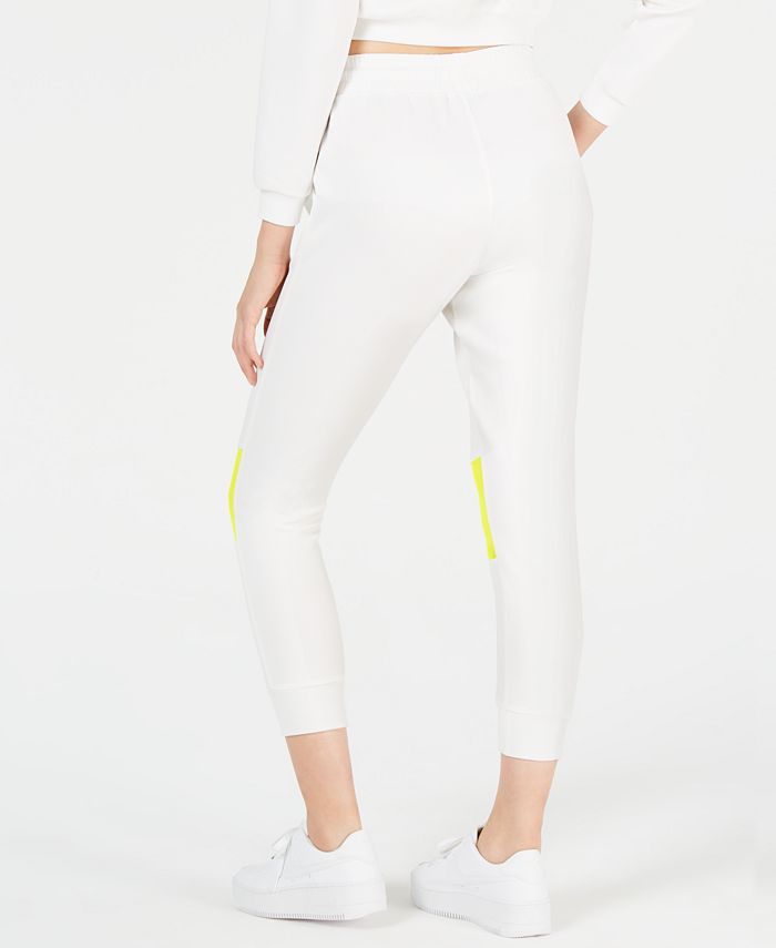 Waisted Neon-Mesh Pocket Joggers - Macy's