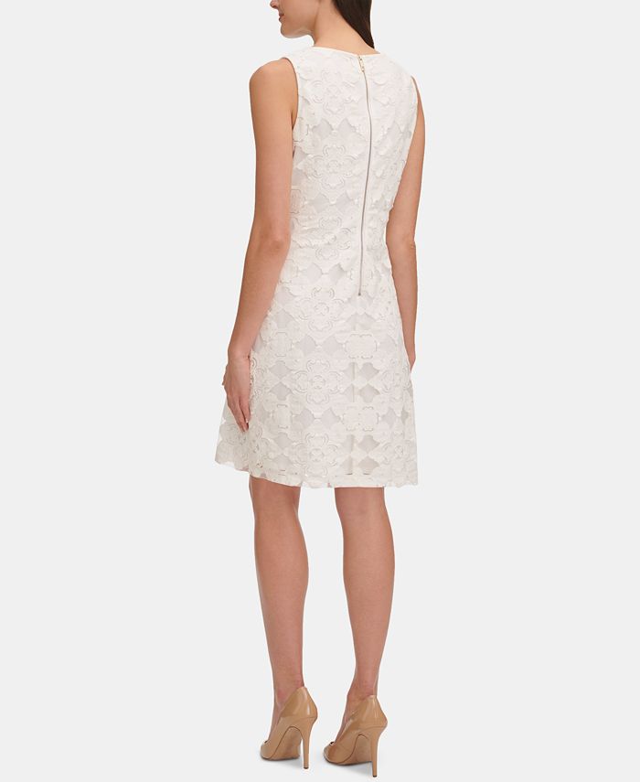 Tommy Hilfiger Burnout Lace A-Line Dress - Macy's