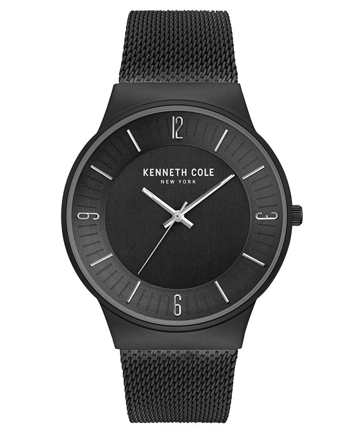 Kenneth Cole New York Men's Mesh Bracelet with Classic Dial, 42MM - Macy's