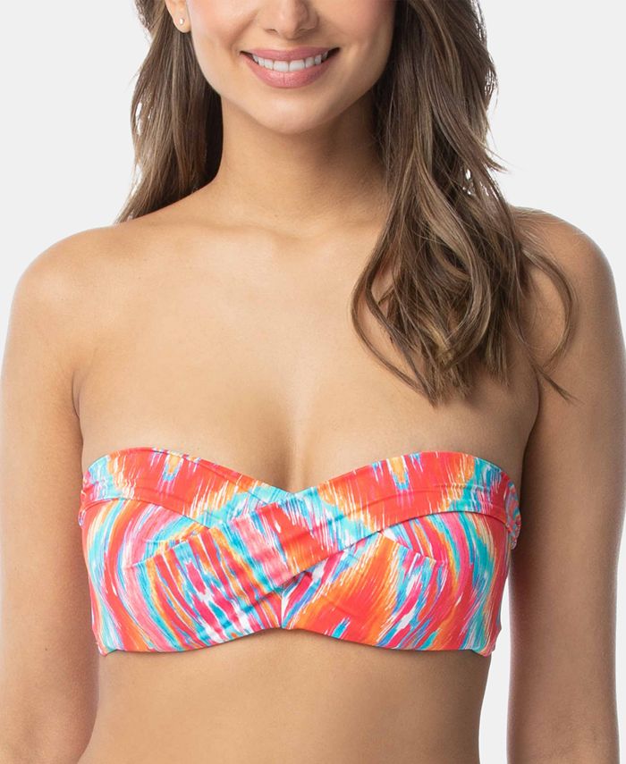 Coco Reef Tie Dye Ibiza Printed Five Way Bra Sized Bikini Top Macys